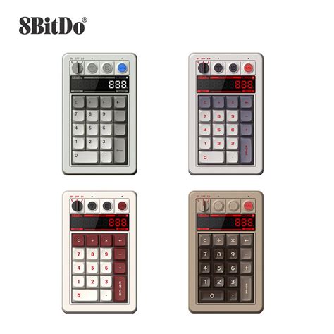 8bitdo Retro18 Wireless Numeric Keypad Calculator 2 In 1 Retro Wind Led