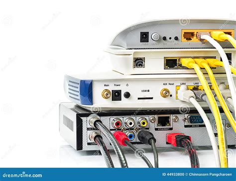 Modem Router Network Hub Stock Photo Image Of Ethernet