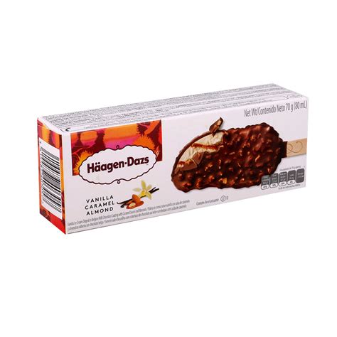 Helado Haagen Dazs Vanilla Caramel Almond 80 Ml Disco
