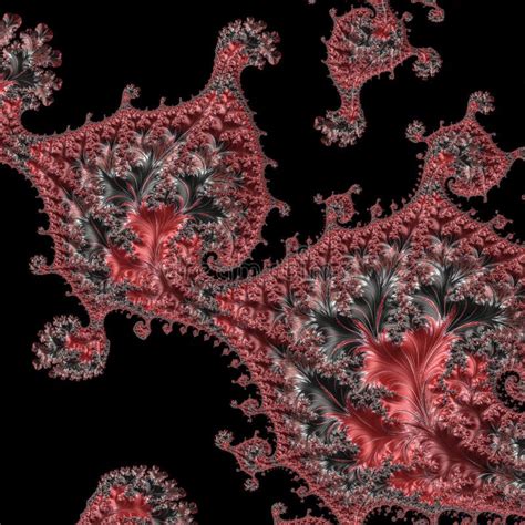 Abstract Computer Generated Fractal Design Stock Illustration