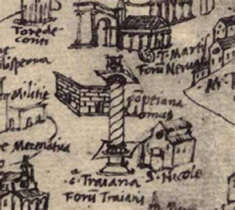 Alessandro Strozzi Pianta Di Roma 1474 Particolare Della Colonna Download Scientific Diagram