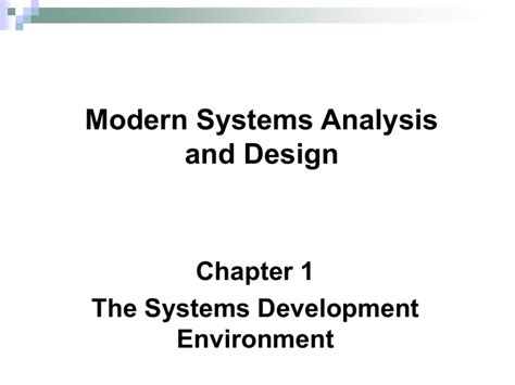 Modern Systems Analysis And Design Overview