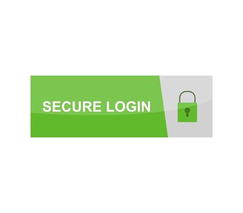 Premium Vector Secure Login Button