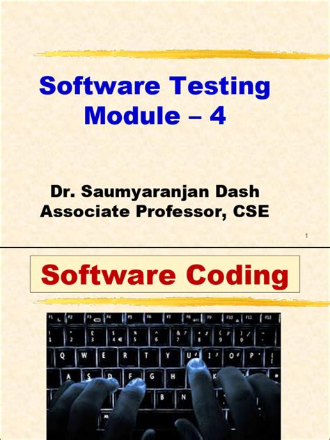 Se Module 4 Testing Pdf Software Development Software Engineering