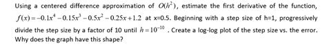 Solved Using A Centered Difference Approximation Of O Chegg