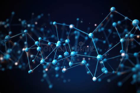 An Intricate Representation Of A Molecular Network Composed Of Numerous Interconnected Cells And