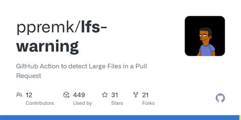 GitHub Ppremk Lfs Warning GitHub Action To Detect Large Files In A Pull Request