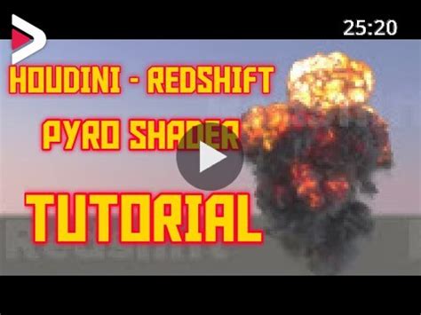 HOUDINI - REDSHIFT - Pyro Shader Tutorial دیدئو dideo