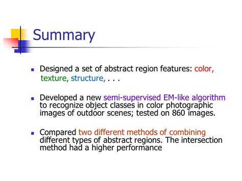 object class recognition readings yi li s 2 papers abstract regions