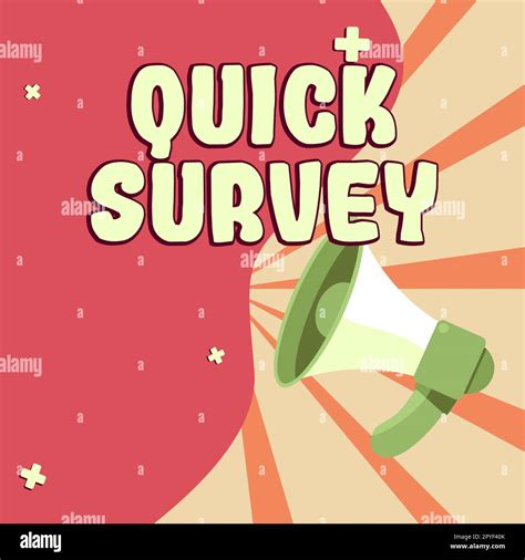 Conceptual Caption Quick Survey Business Showcase Conduct Fast Check On Condition Value