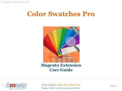 Color Swatches Pro Magento Extension By Amasty User Guide