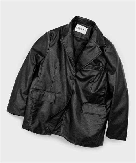 비건 크랙 오버핏 싱글 버튼 블레이저 레더 자켓 블랙 최저가 검색 최저가 39600원 할인 알림