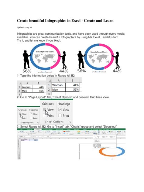 Create Beautiful Infographics In Excel Pdf Infographics Chart