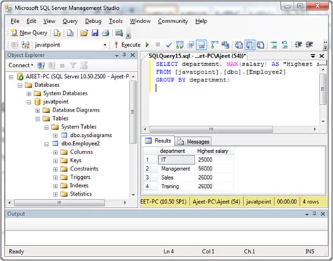 Sql Server Group By Clause Online Tutorials Library List