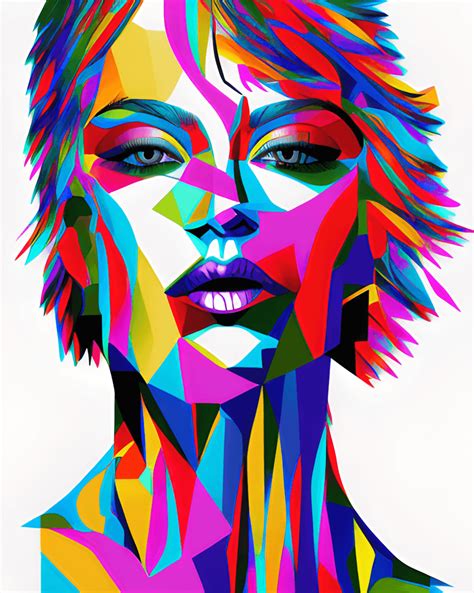 Vector Art Abstract Supermodel Creative Fabrica
