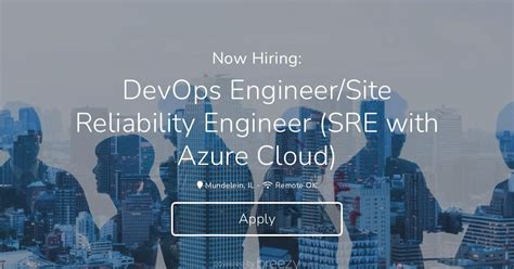 Devops Engineersite Reliability Engineer Sre With Azure Cloud At