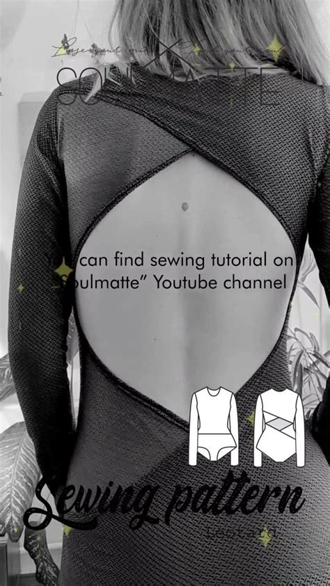 Printable Sewing Pattern Crossed Back Leotard Sewing Patterns Printable Sewing Patterns