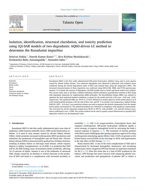 Pdf Isolation Identification Structural Elucidation And Toxicity
