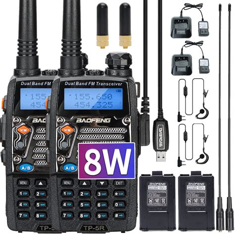 Buy 2pack Baofeng Ham Radio Tp 5r 8w Ham Radio Handheld Upgrade Of