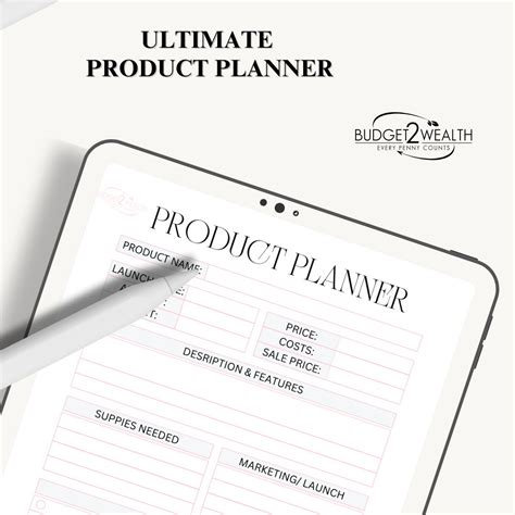 Product Planner Product Launch Template Small Business Template