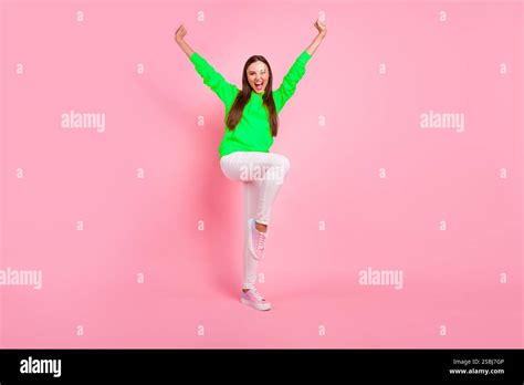 Full Length Body Size Photo Of Cute Attractive Nice Pretty Sweet Lovely