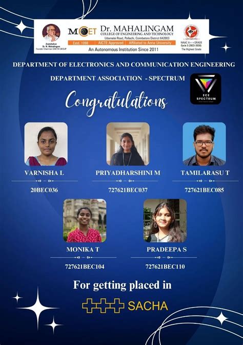 Ece Ece Placements Congratulations Futureleaders Ece Spectrum