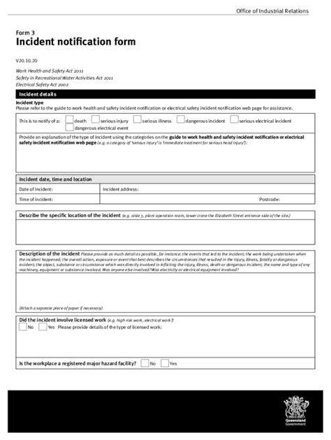 Incident Notification Form Qld Fill Out And Sign Online Dochub
