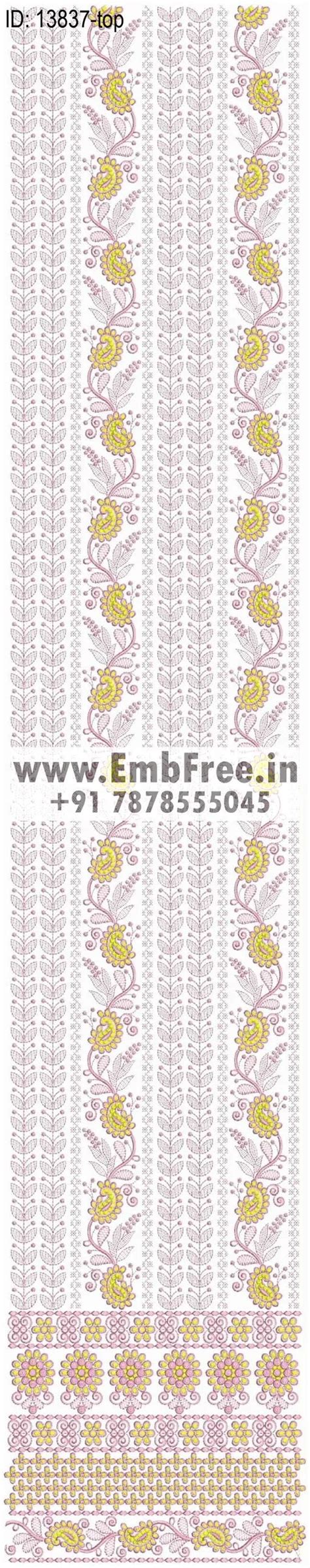 Download Dress Embroidery Design Id 13837 Embfree