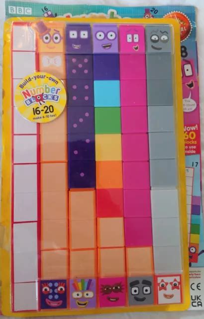 New Rare Cbeebies Numberblocks 16 20 Magazine Maths Primary School Number Blocks £14 99