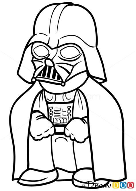 How To Draw Darth Vader Chibi Star Wars Artofit