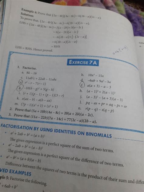 example 4 prove that 2a−4b 3a−6c 6 2b−a 2c−a solution to prove th
