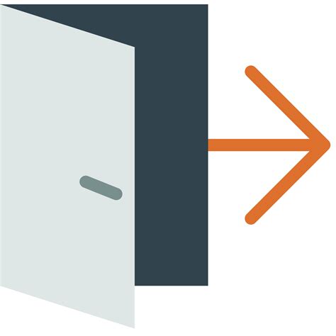Exit Flat Icon 5197624 Vector Art At Vecteezy