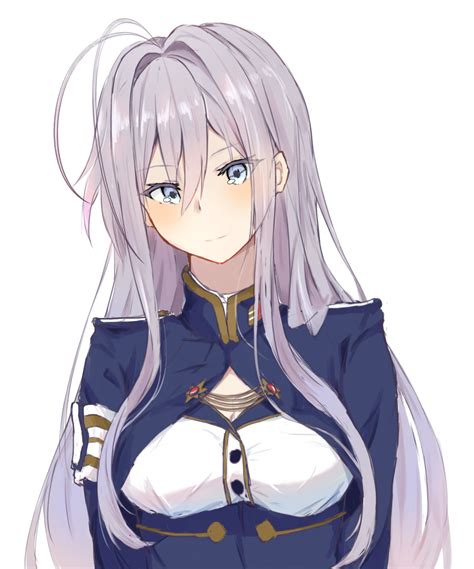 Safebooru 1girl 86 Eightysix Antenna Hair Armband Bangs Blue Eyes