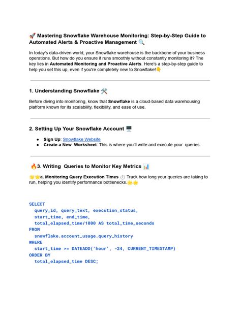 supercharge your snowflake monitoring automated alerts pdf