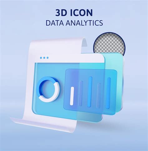 Premium Psd Data Analytics 3d Rendering Illustration