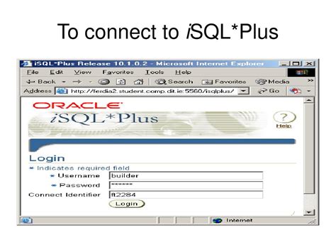 Ppt Isqlplus Executing Scripts Over The Internet Powerpoint