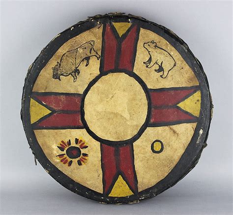 Lot Native American Hand Drum