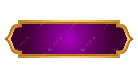Luxury Golden Arabic Islamic Text Box Title Frame Border And Lower
