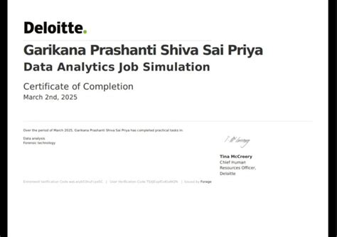 Deloitte Dataanalytics Forage Internshipexperience G Prashanti