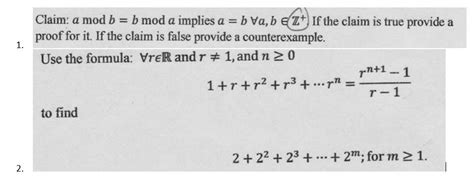 solved claim a mod b b mod a implies a b va b cl if