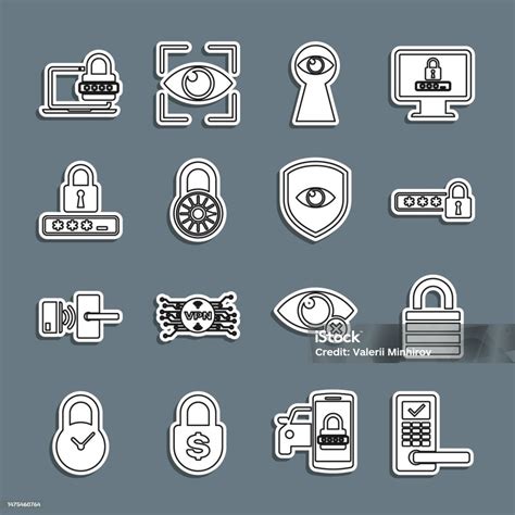 Set Line Digital Door Lock With Wireless Lock Password Protection Keyhole Eye Safe Combination