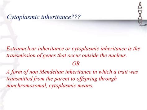 Extra Nuclear Inheritance Pptx