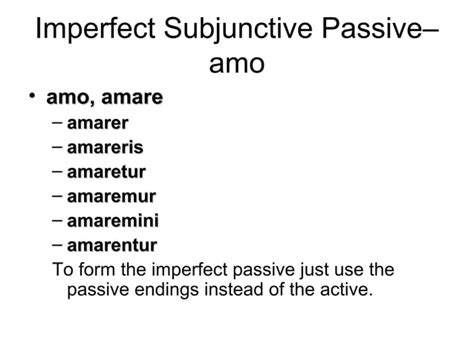 Unit Twelve Imperfect Subjunctive Ppt