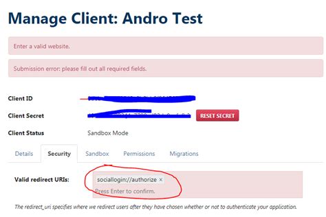 Java Custom Schema For Instagram Redirect Uri Stack Overflow