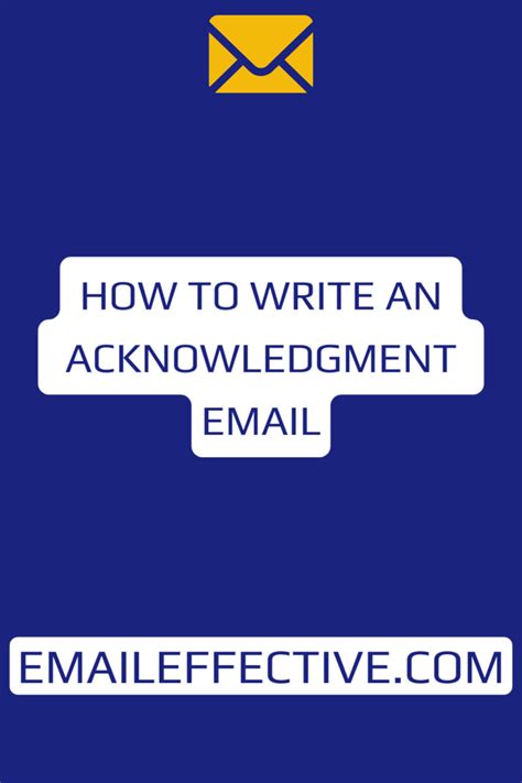 How To Write An Acknowledgment Email