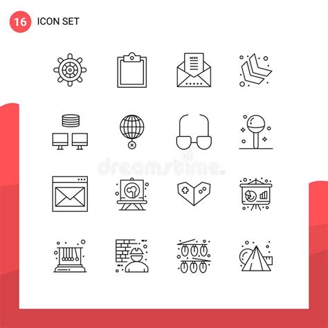 User Interface Pack Of 16 Basic Outlines Of Global Sync Message