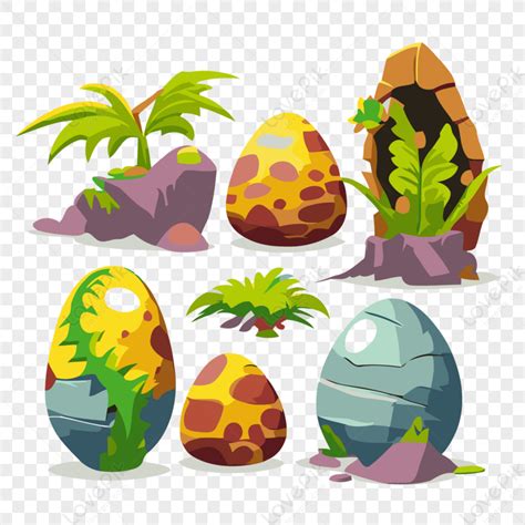 공룡 알 벡터만화클립 아트상표 Png 일러스트 무료 다운로드 Lovepik