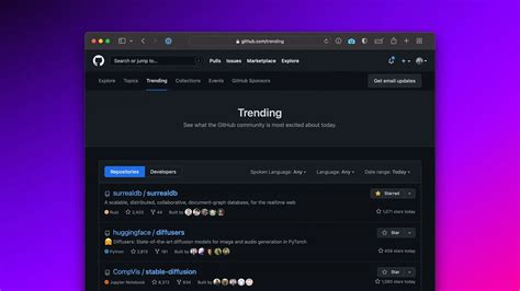 SurrealDB No GitHub Trending Repository
