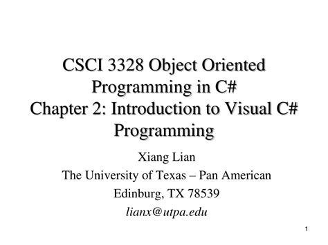 Ppt Visual C Programming Introduction Explained Powerpoint