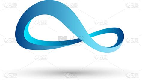 品牌名称 数字8 抽象 多样 麦比乌斯带 分离着色 创造力 闪亮的 无限 弯曲